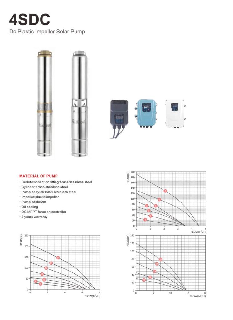 4SDC DC SS Impeller Solar Pump – Zhejiang Redbud Pump Industry Co.,ltd
